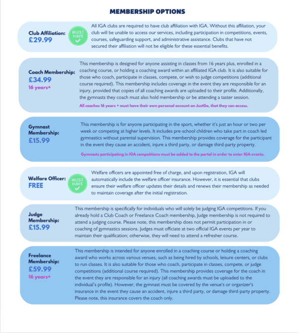 Memberships - IGA UK